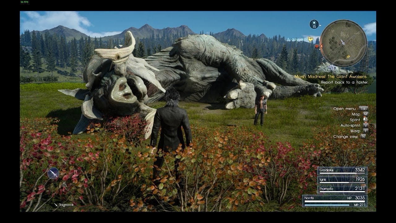Hunting Babi Air (Catoblepas) : Final Fantasy XV #4 - YouTube