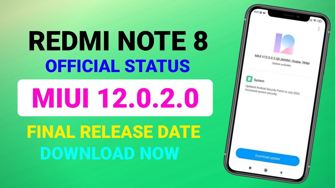 Redmi note 8 miui 12 update | Redmi note 8 miui 12 | miui 12 redmi note ...