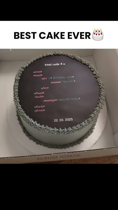 A Birthday Cake for Programmers! - YouTube