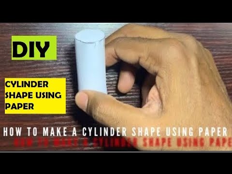 Tutorial #4.2 How to make a CYLINDER using paper l 5 mins Craft l ...