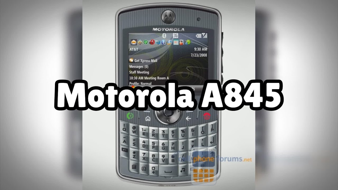 Photos of the Motorola A845 | Not A Review! - YouTube