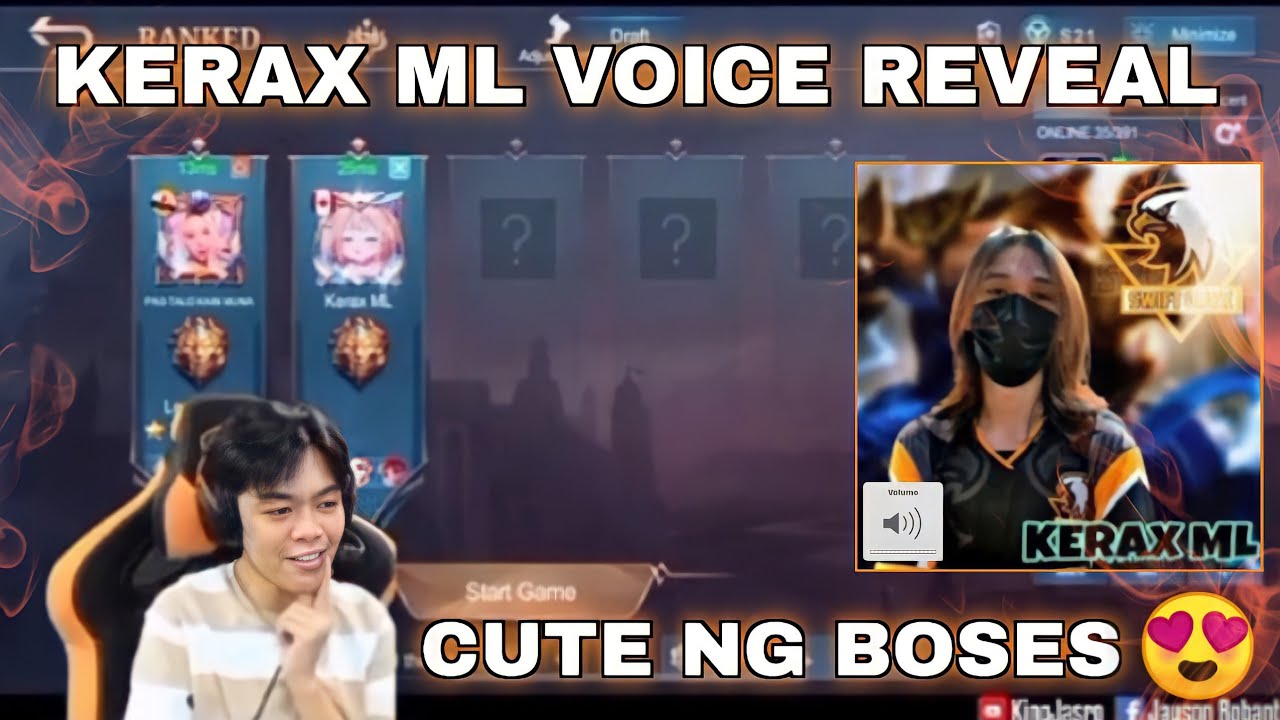 Kerax ML nag Voice Reveal sa Live ni King Jasro | Grabe Cute ng Boses - YouTube