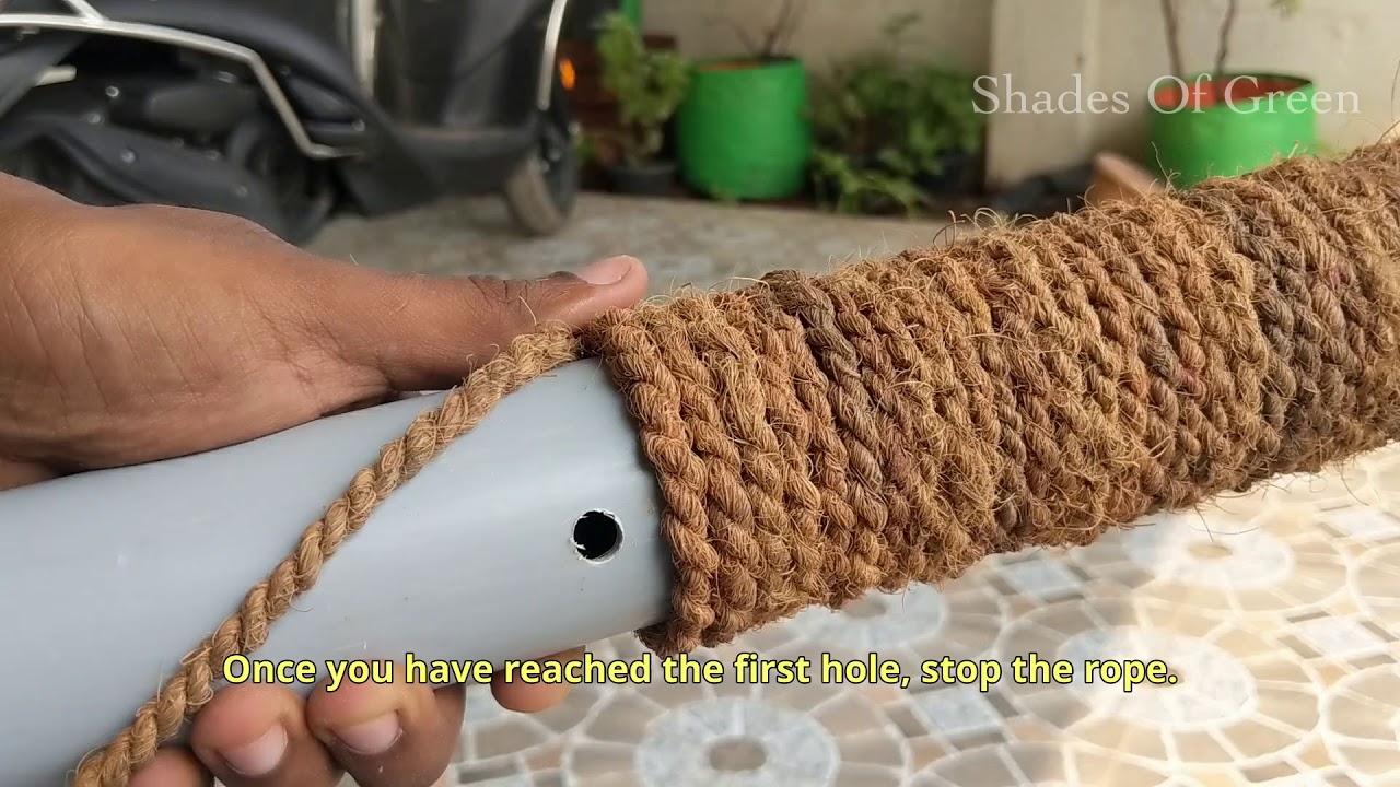 Making Coir Stick/Pole for Climbing Plants I DIY - YouTube