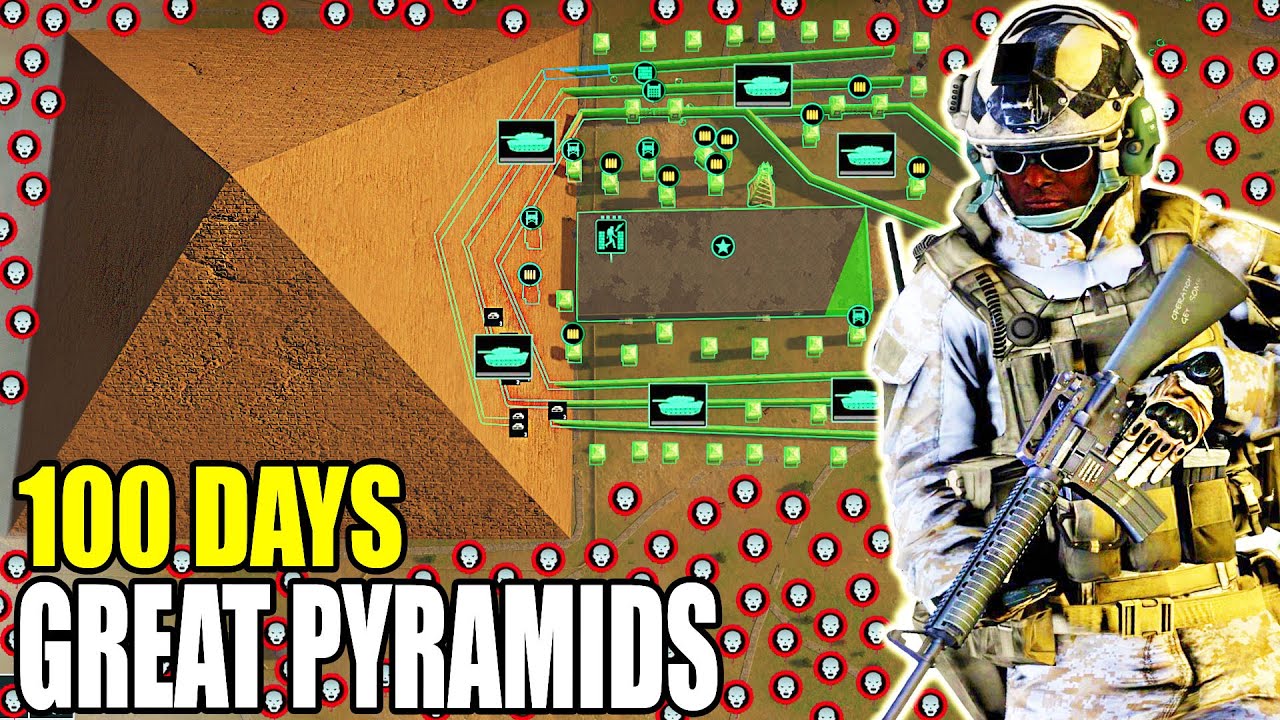Can I Survive 100 DAYS in PYRAMIDS in New Zombie Simulator?! (Base ...