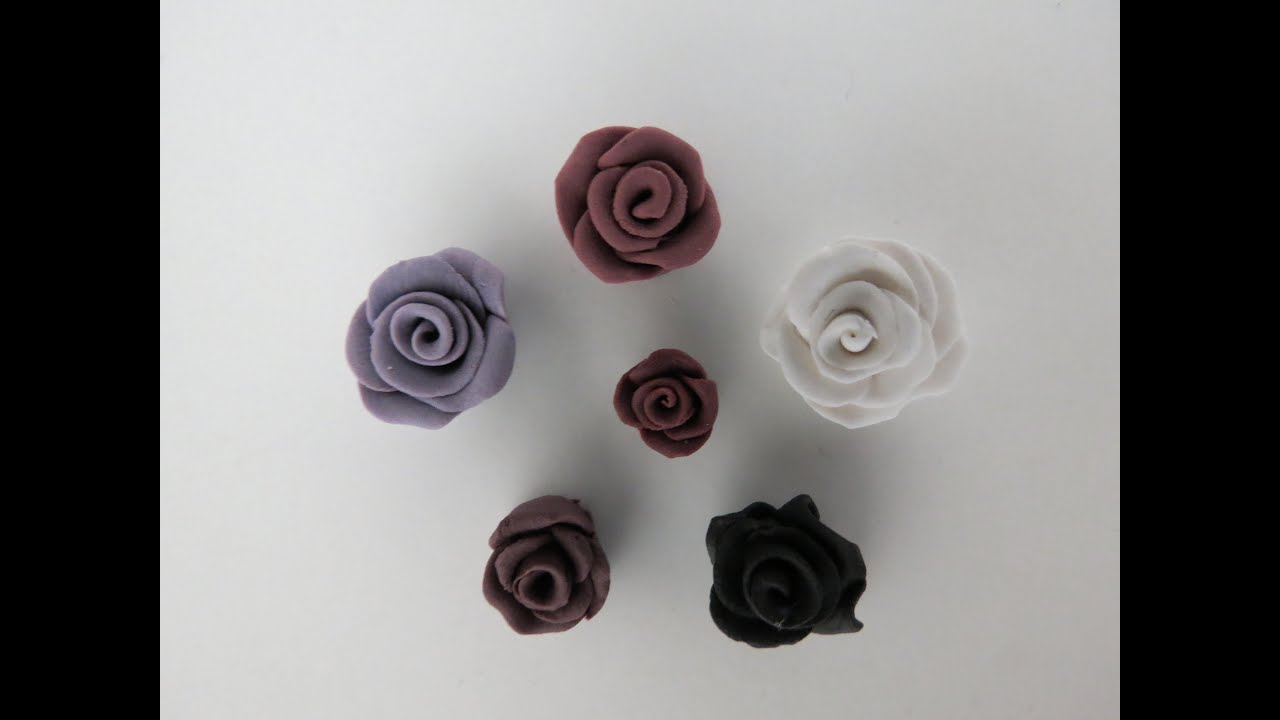 Einfache Rose aus Fimo * Anleitung - YouTube