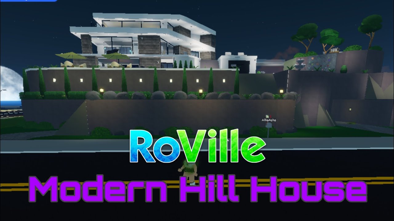 [RoVille Code] Modern Hill House Tour! | AllieAshe - YouTube