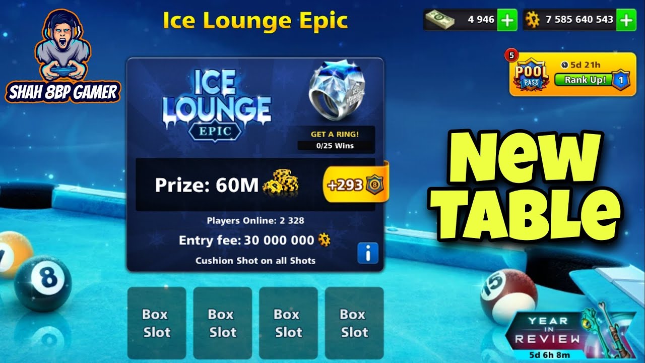 8 BALL POOL LIVE ICE LOUNGE CUE MAX GAMEPLAY | SHAH 8BP GAMER - YouTube