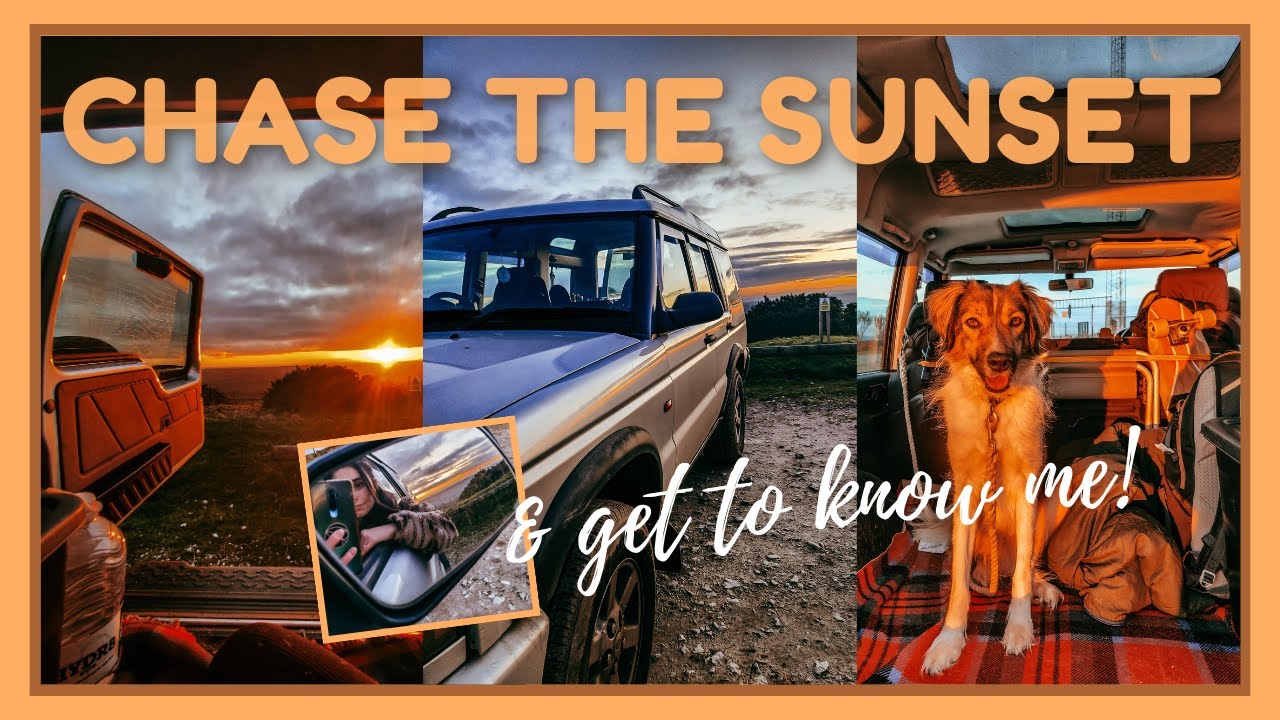 Chase the Sunset & Get to Know Me! | Cosy hot chocolate in my Land Rover - YouTube