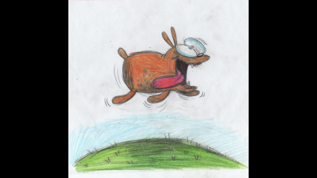 Bill Plympton dog animation test - YouTube