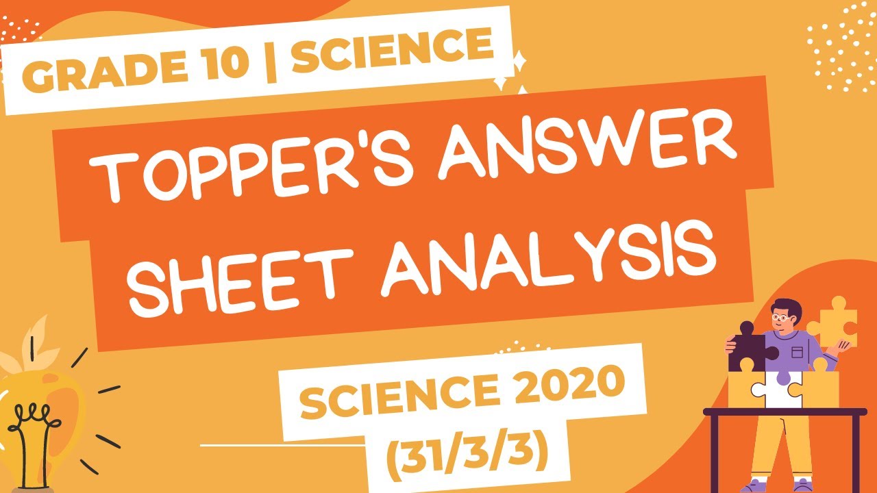 Class 10 Topper's Answer Sheet Analysis | Science Paper | Board exams ...