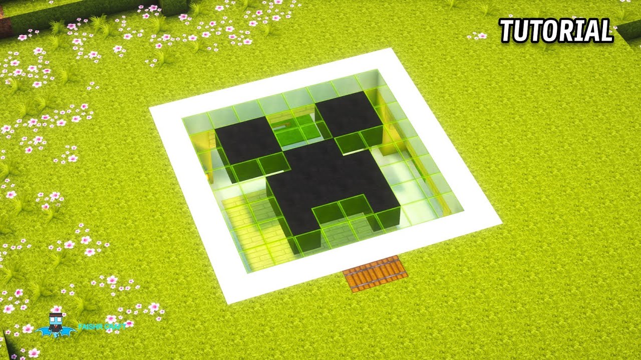 Minecraft: How To Build A Creeper Underground House! Tutorial - YouTube