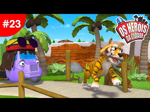 Os Heróis da Cidade | 23 Um tigre á solta | Desenhos Animados ...