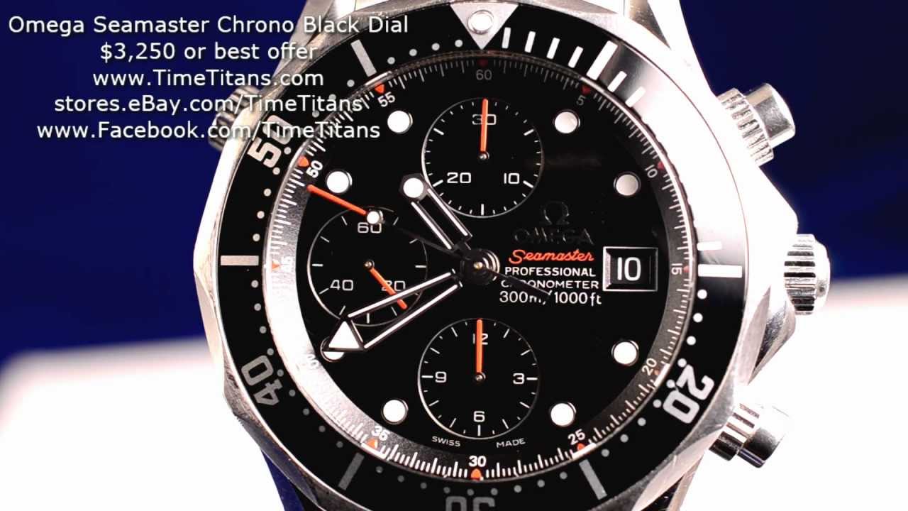 Omega Seamaster Chronograph Chronometer 2133.04.24.00.10.01 Cal. 1164 ...