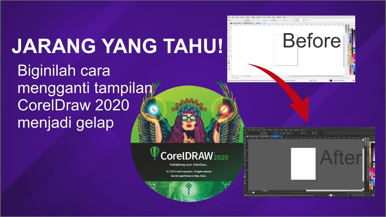 JARANG YANG TAHU! BEGINILAH CARA GANTI TAMPILAN COREL MENJADI GELAP ...
