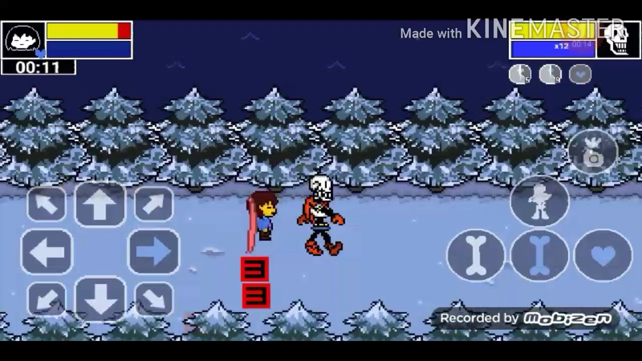 Papyrus vs Frisk | bonetale | - YouTube