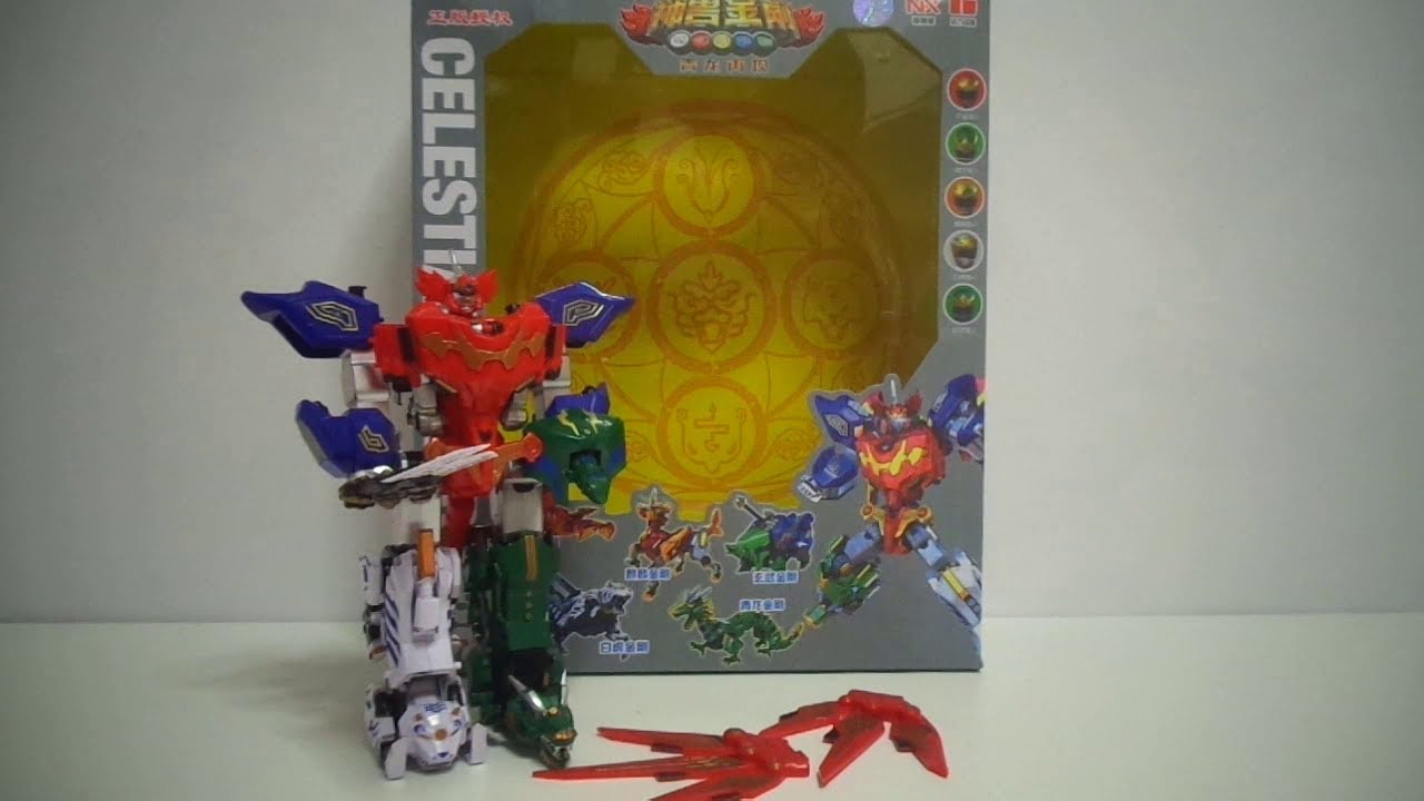 TK REVIEW 031 CELESTIAL WARRIOR MEGAZORD (BOOTLEG DEL BOOTLEG) - YouTube