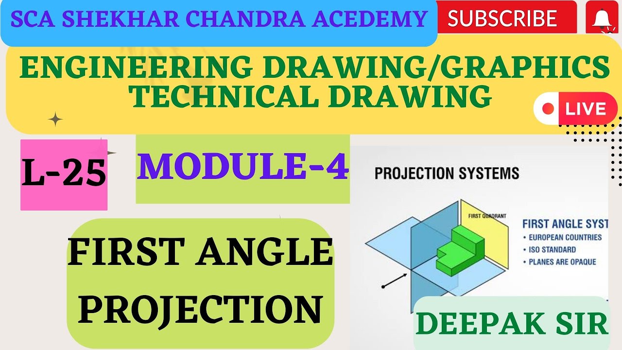 L-25 Ist angle orthographic projection #projection #orthographic ...