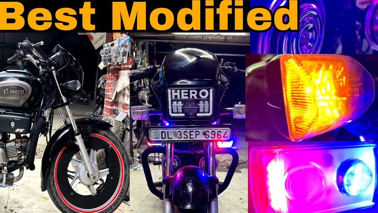 Splendor Legal modified | Best bike Modification in Delhi | Splendor ...