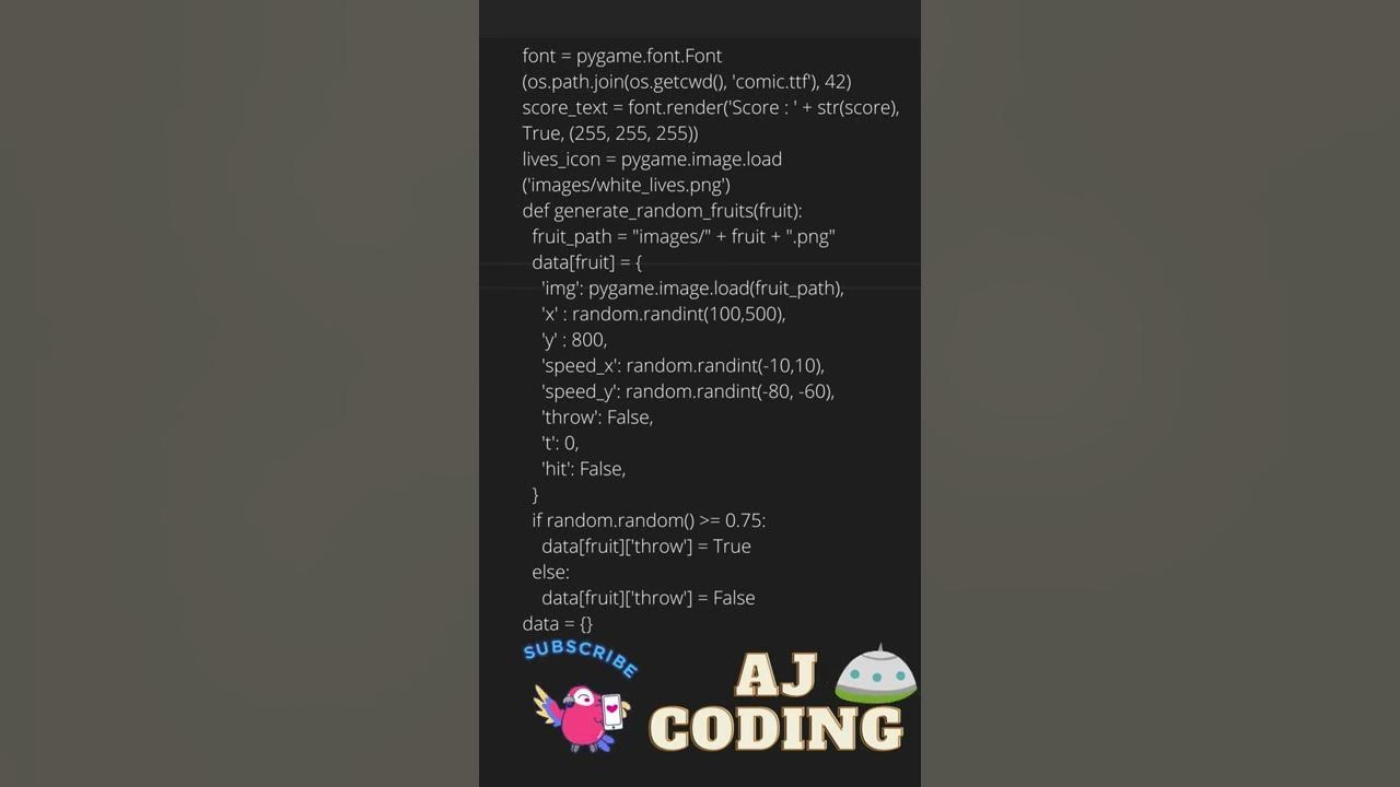 Fruit Ninja Game with Pygame Zero | Make Your Own Game pyhton| How to play Fruit Ninja using ...