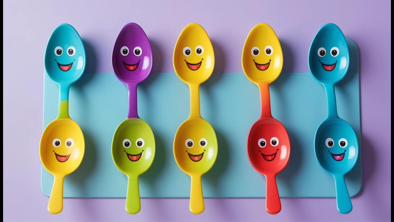 Eight Little Toy Spoons Stir Stir Stir | Cooking Song & Kitchen Rhymes ...