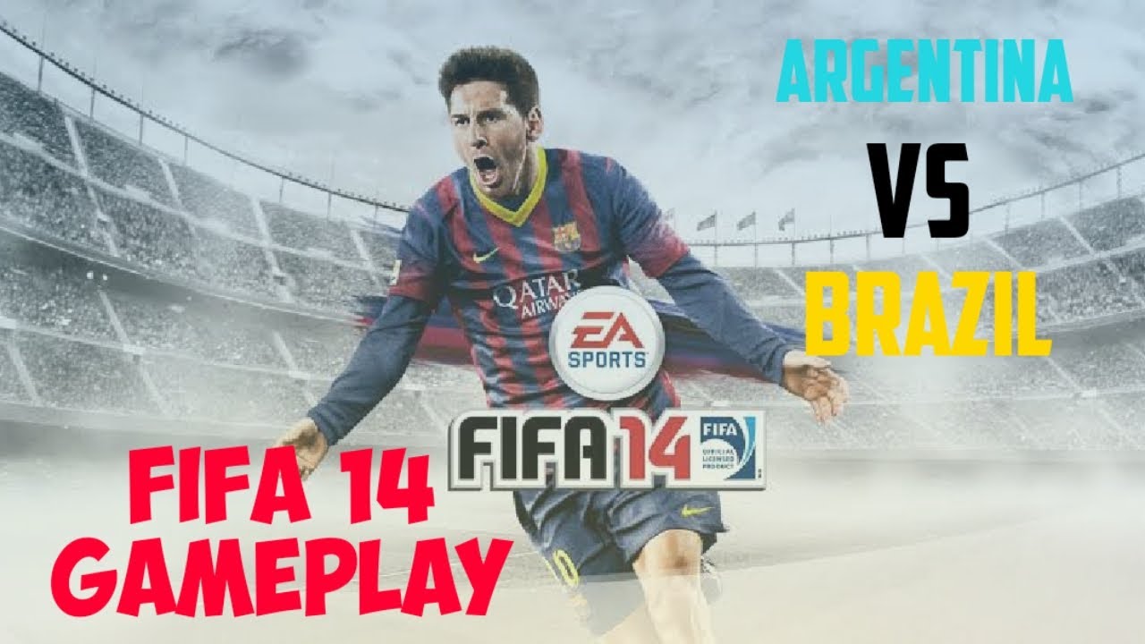 FIFA 14 PC GAMEPLAY (ARGENTINA VS BRAZIL) | V3NOM CLASHER - YouTube