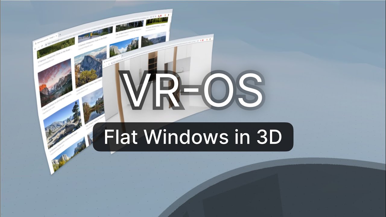 Making flat windows work in VR-OS - YouTube