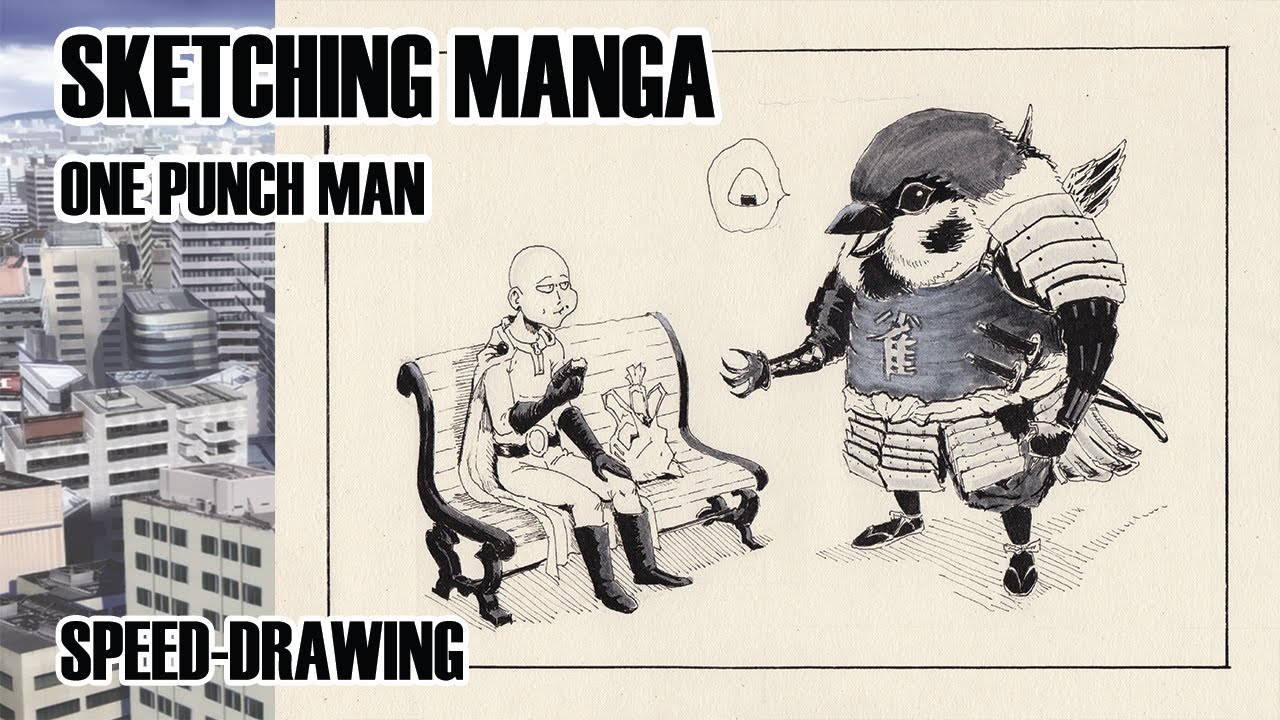 Sketching One punch man (OPM) (Speed-drawing) (Manga) (Anime) (Ink ...