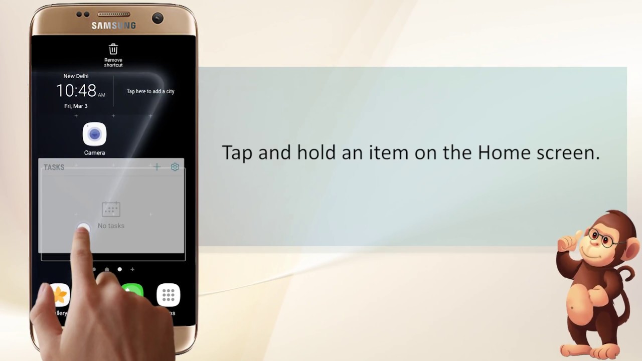 How to Move Items on Samsung smart phones user guide support - YouTube