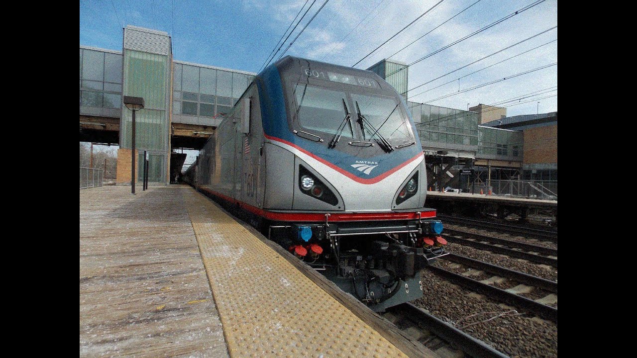 Amtrak HD EXCLUSIVE: Siemens ACS-64 601 Leads Train 91 Amtrak's Silver ...