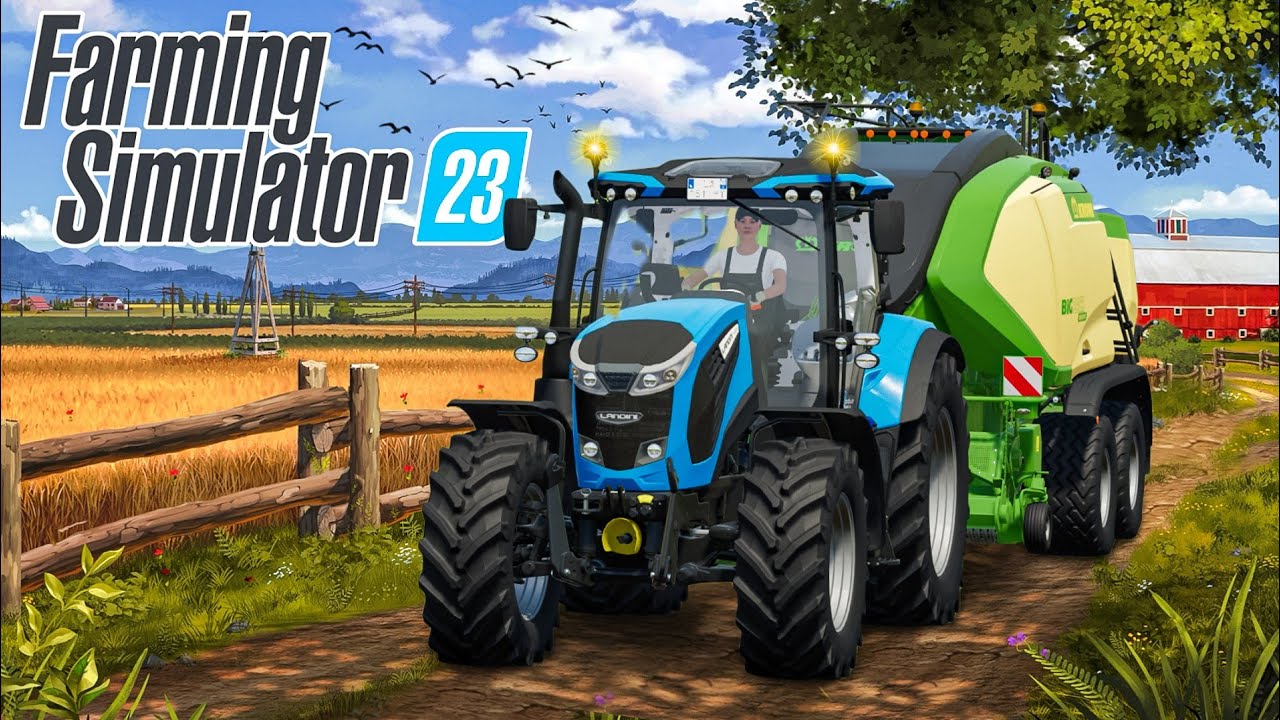Making Bales With Landini Tractor In Fs 23 | Farming Simulator 23 ...