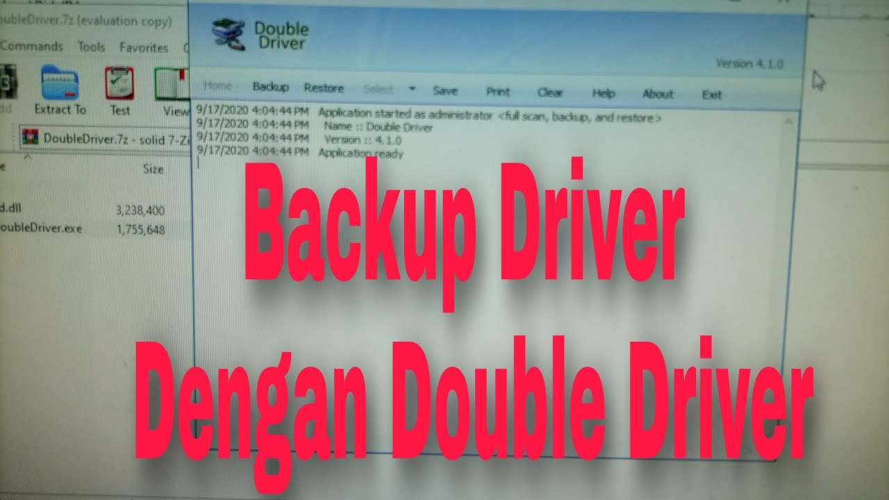 Tutorial Backup Driver komputer atau laptop MUDAH || dengan DOUBLE ...