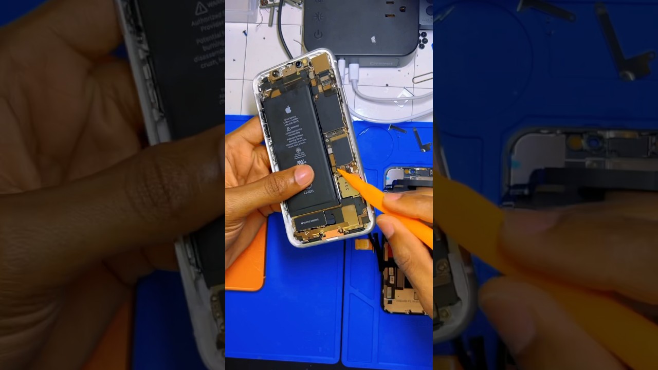 Apple 🍎 IPhone XR back housing and front screen repair #shorts # ...