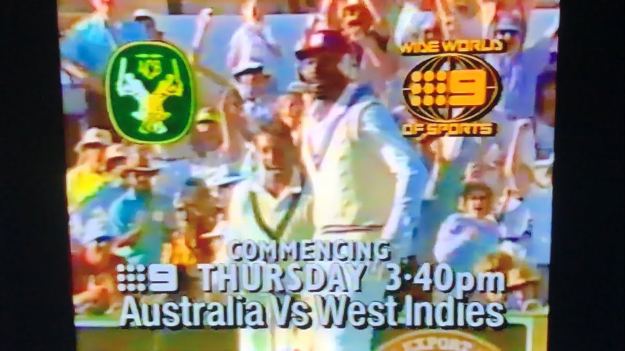 Channel Nine Cricket Australia vs West Indies 1988/89 Promo - YouTube