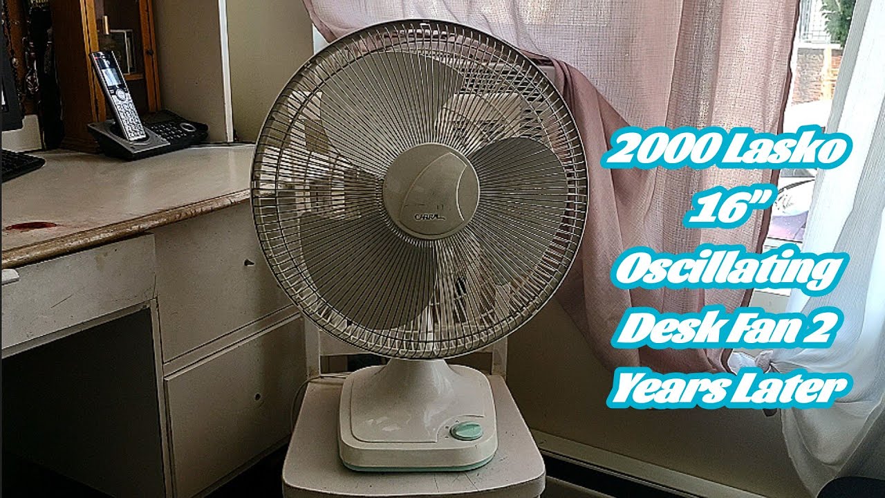 Lasko 16" Oscillating Desk Fan Model 2016 2 years later - YouTube