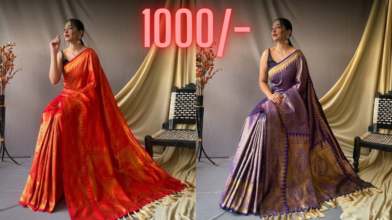 Get These Latest Banarasi Katan Silk Sarees Wholesale For Wedding And ...