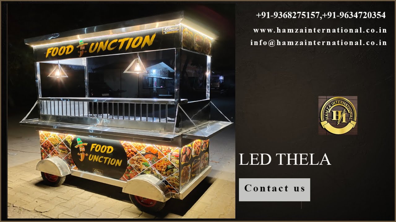 Ss counter fast food counter burger thela LED thela Chinese thela ...