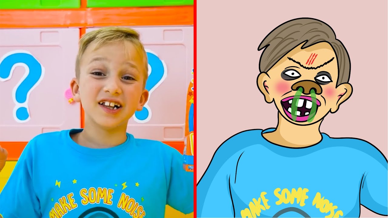 Learn numbers 1-10 with Vlad & Niki and baby Chris || || Drawing ...