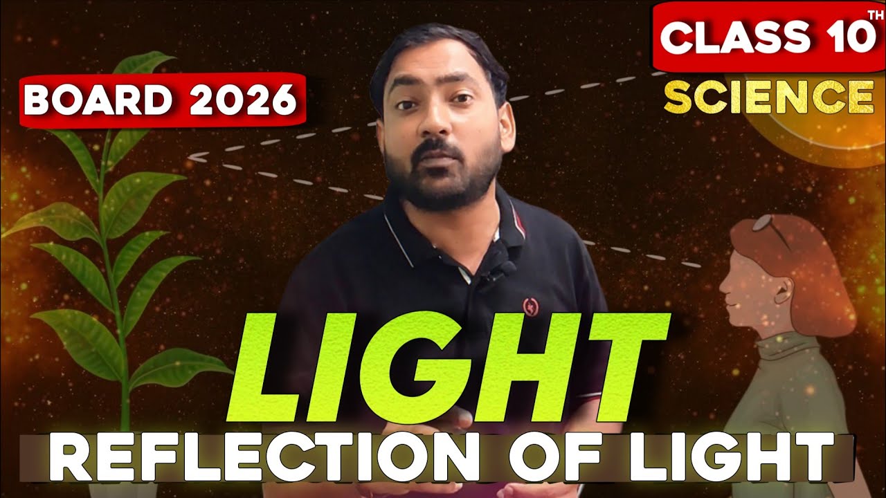 Class 10 Science Light | Reflection of Light Explained with Ray ...