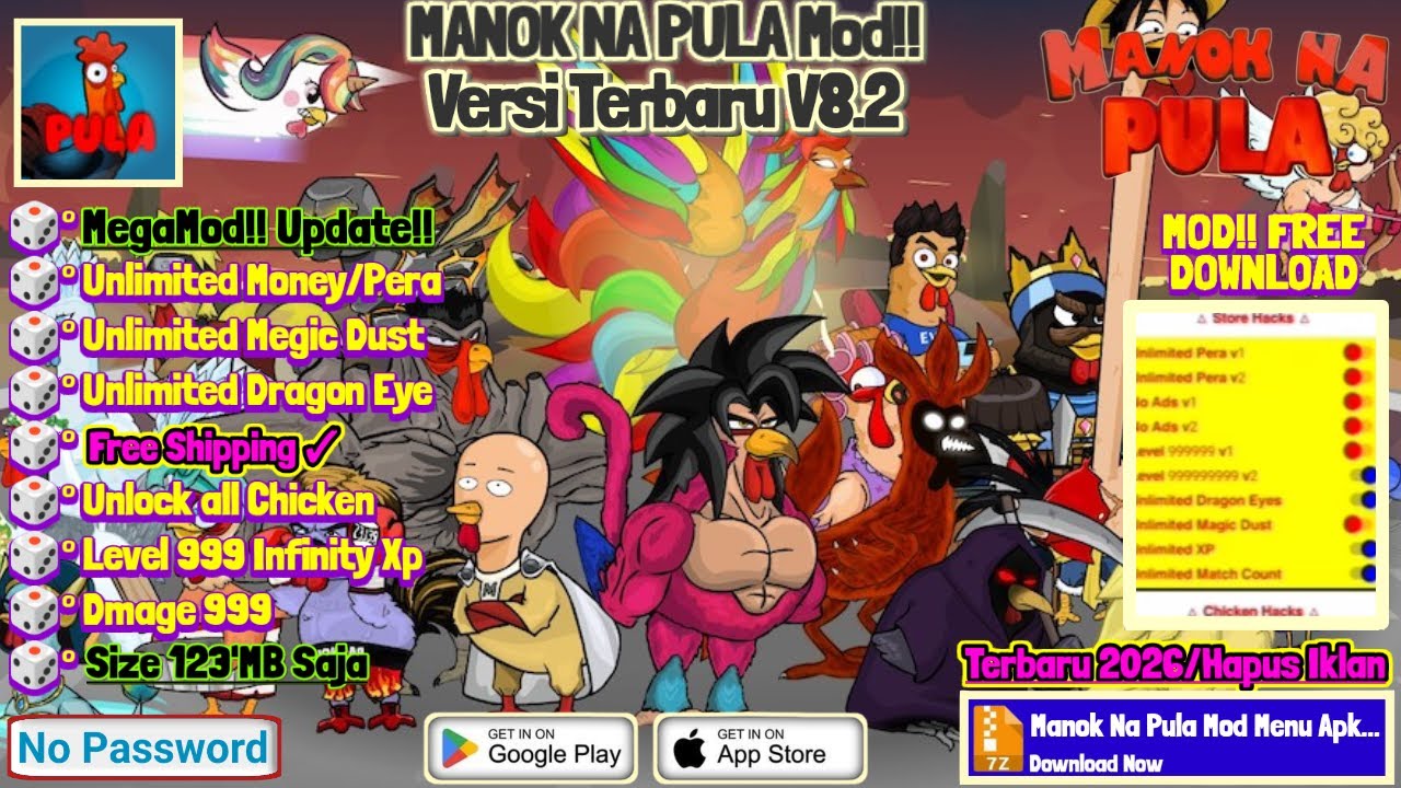 Manok Na Pula Update V8.2 Mod Menu Apk Unlimited Money, Magic Dust ...