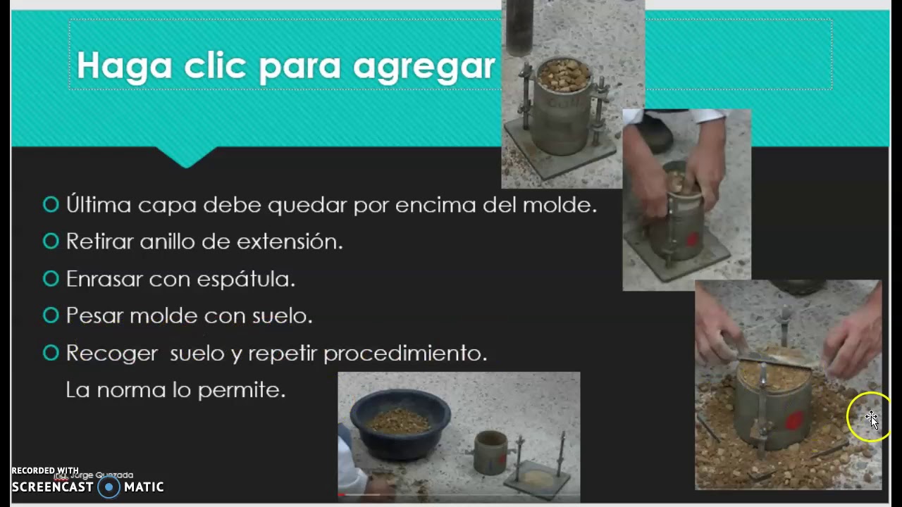 Ensayo Proctor Normal y Proctor Modificado - YouTube