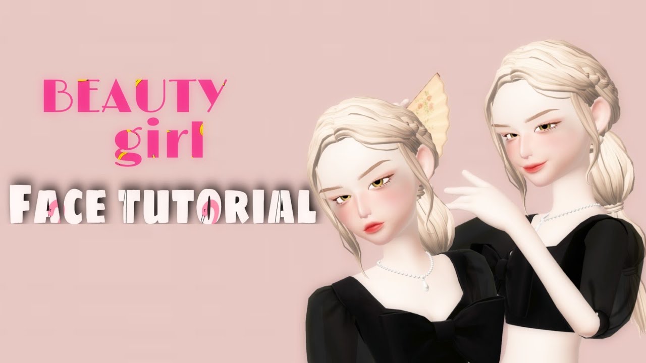 Customize beauty girl face| Zepeto face tutorial - YouTube