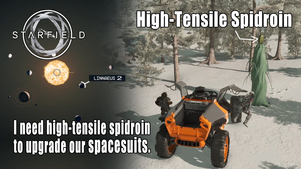Starfield where to find High Tensile Spidroin - YouTube