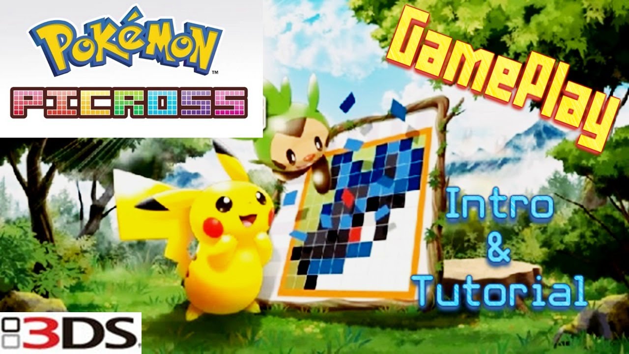 POKÉMON PICROSS NINTENDO 3DS GAMEPLAY Tutorial Introducción & Como se ...