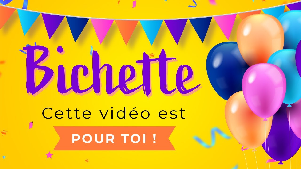 Joyeux anniversaire Bichette ! - YouTube