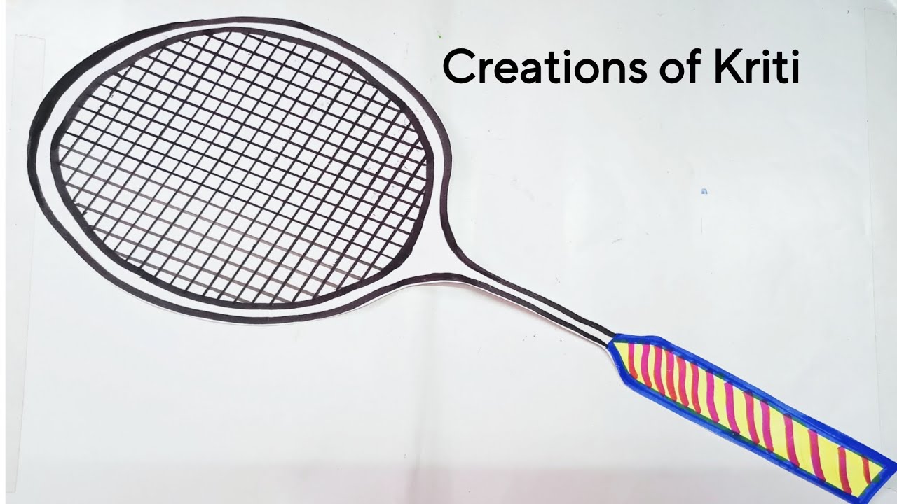How to make paper badminton/ racket | craft for sports day | sports day ...