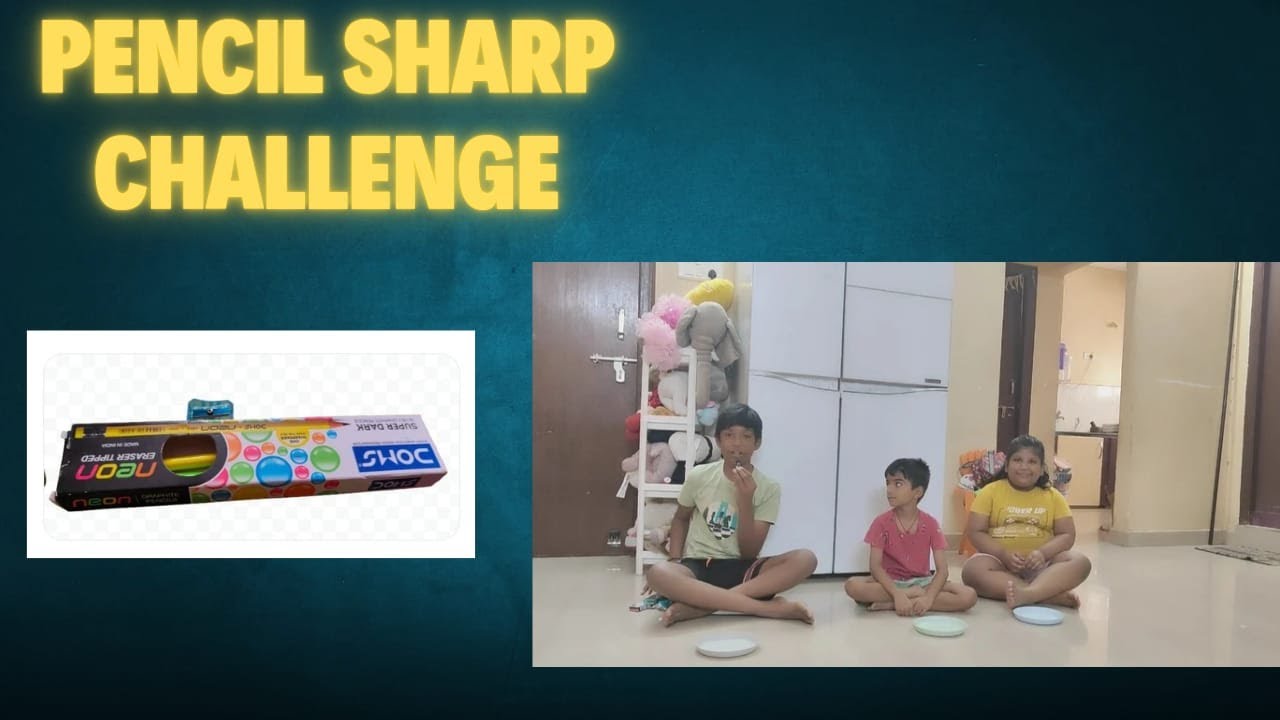 Pencil Sharpener challenge with all 3 - YouTube
