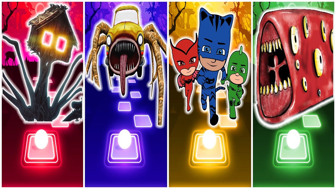 Spider House Head - Car Eater - Pj Masks - Train Eater | Tiles Hop EDM ...
