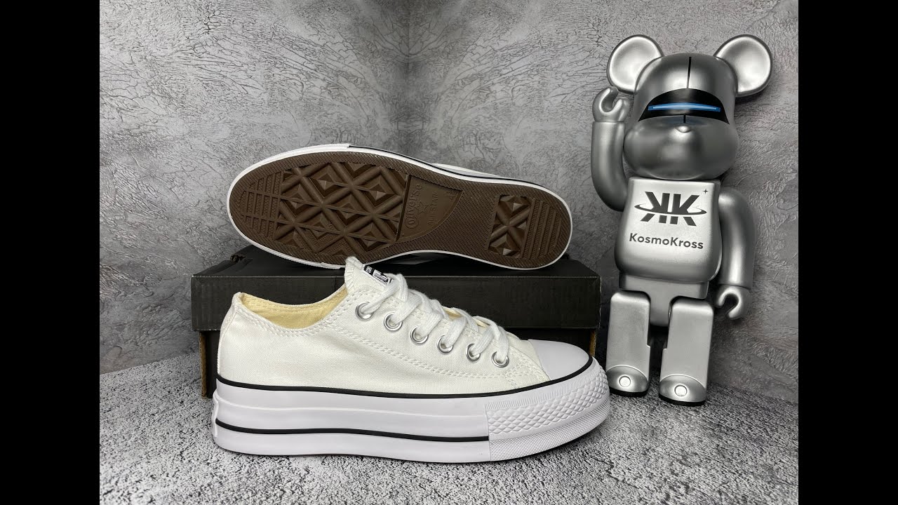 Converse Chuck Taylor All Star Lift - White Black (560251C) - YouTube