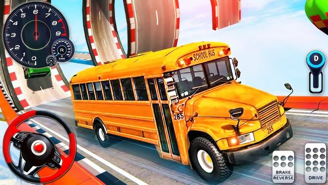 Bus Racing Sport Lintas Menantang Mega Ramp - Mobil Balap Bus Simulator ...