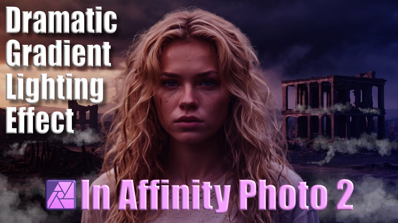 Dramatic Gradient Lighting Effect in Affinity Photo 2 - YouTube